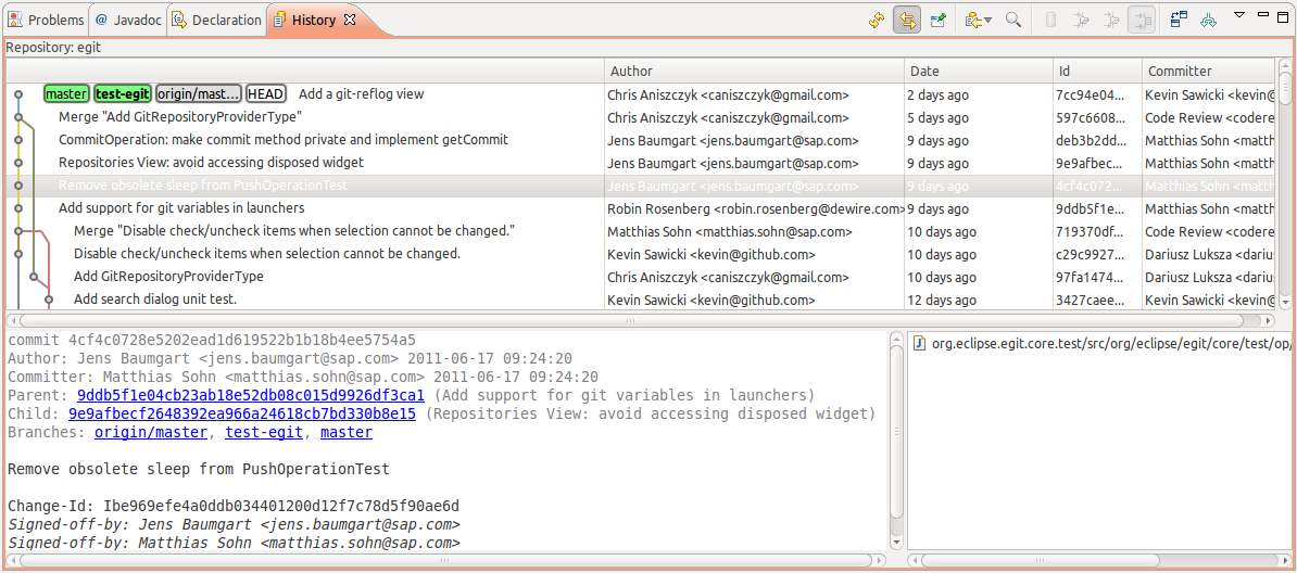 EGit-History – Blog Zenika